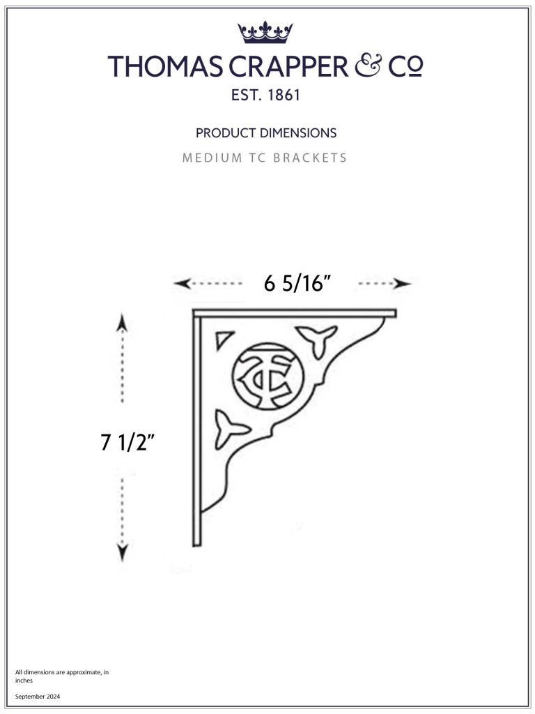 Medium TC Brackets | Thomas Crapper & Co Ltd