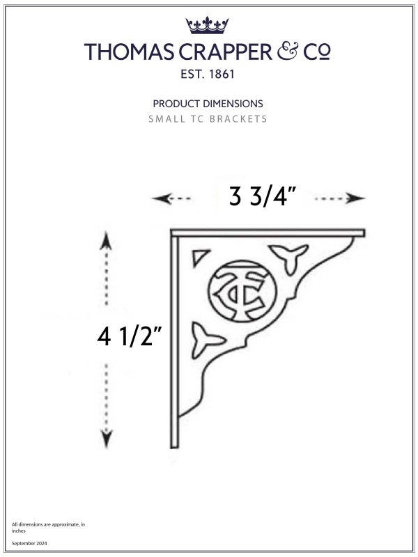 Cloakroom Basin Brackets from Thomas Crapper & Co Ltd