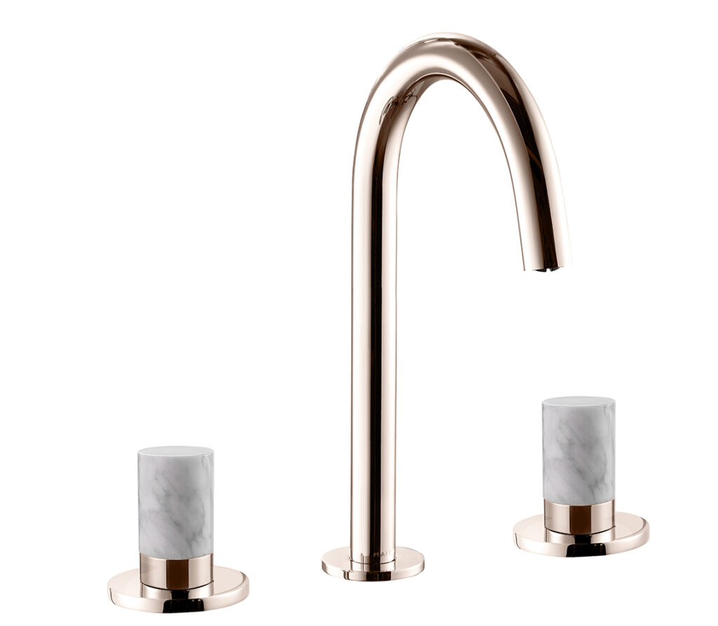 Marmor 3 Tap-Hole Deck Basin Mixer - Thomas Crapper & Co Ltd